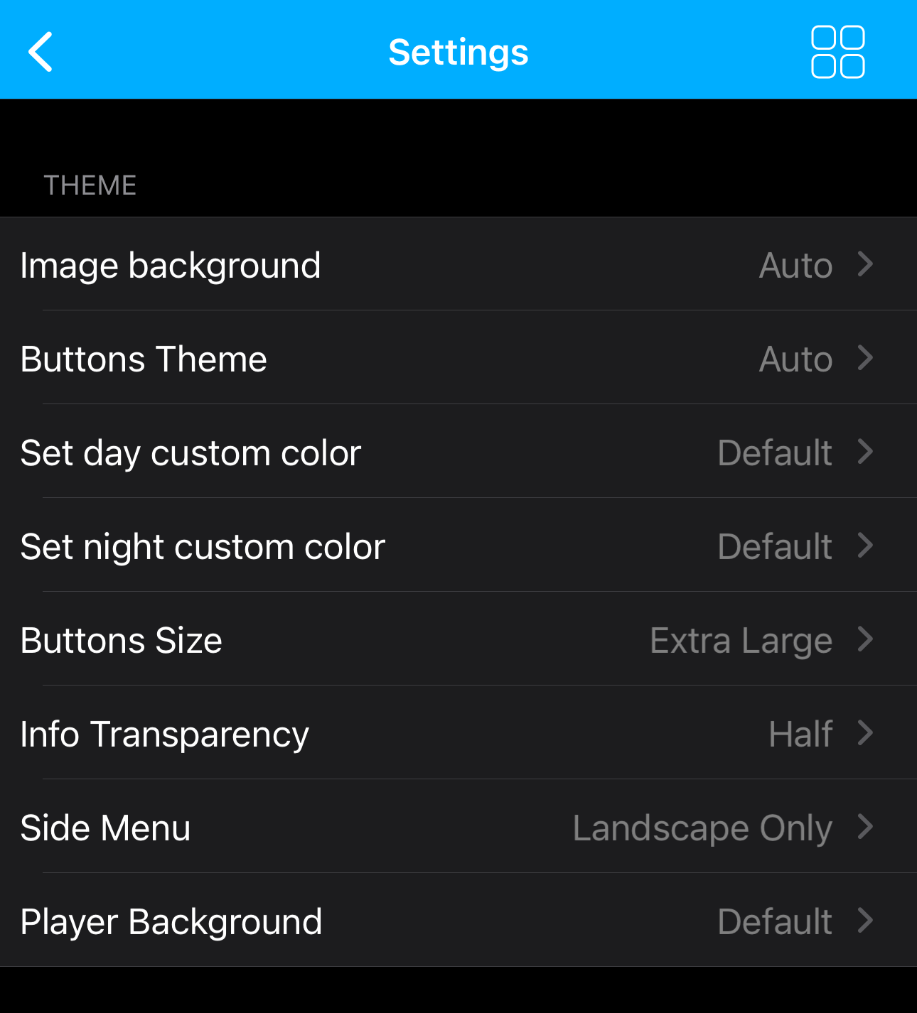 iCarMode - Customization & Settings - iCarMode
